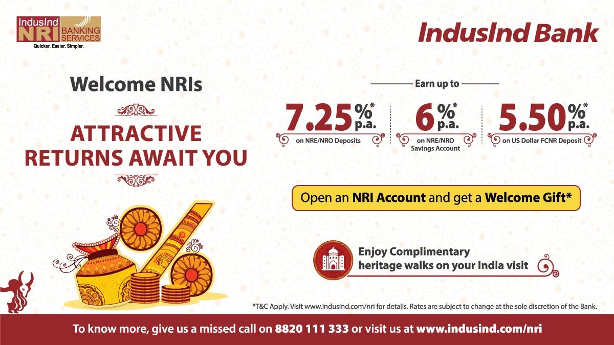 The great NRI homecoming festival is back: IndusInd Bank welcomes OCIs ...
