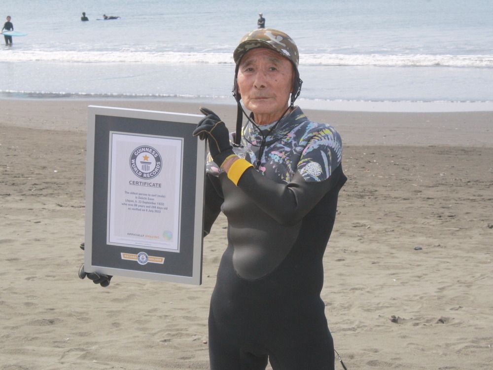 Japanese surfer nears 90 and talks of catching waves at 100 | National Post