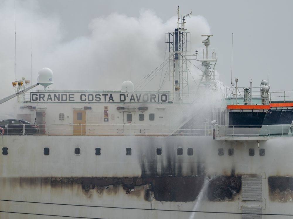 Cargo ship fire that killed 2 in New Jersey expected to burn for days ...