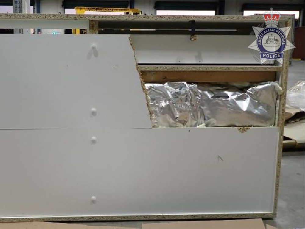 $50 million meth load hidden in ugly wooden cabinet from Canada ...