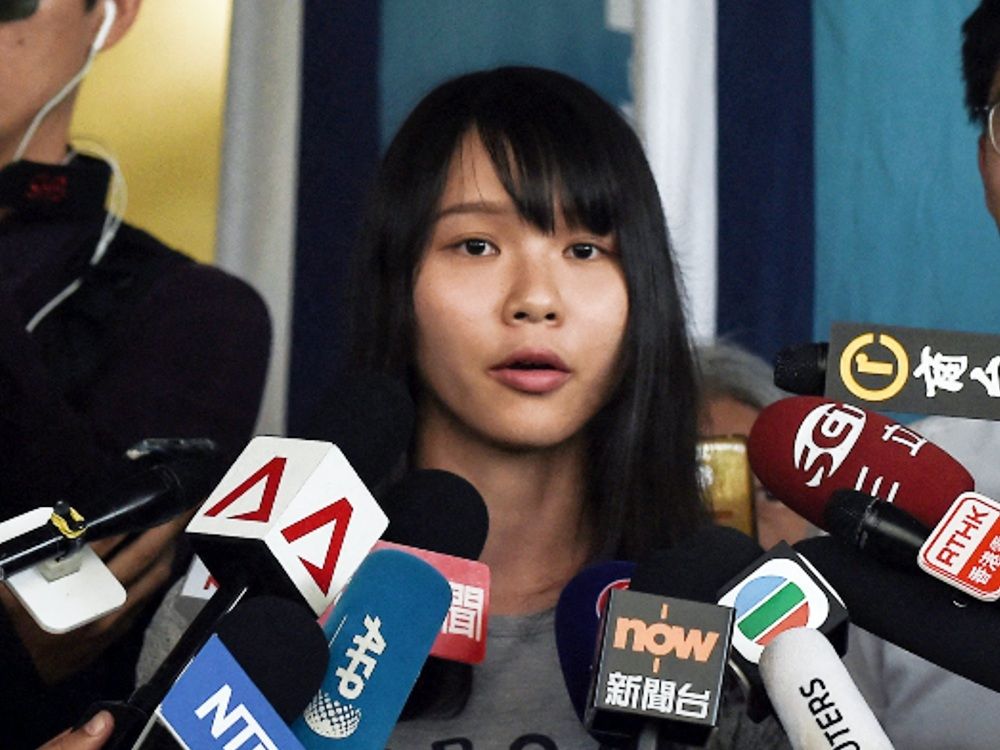 Hong Kong democracy activist Agnes Chow jumps bail to live in Canada ...