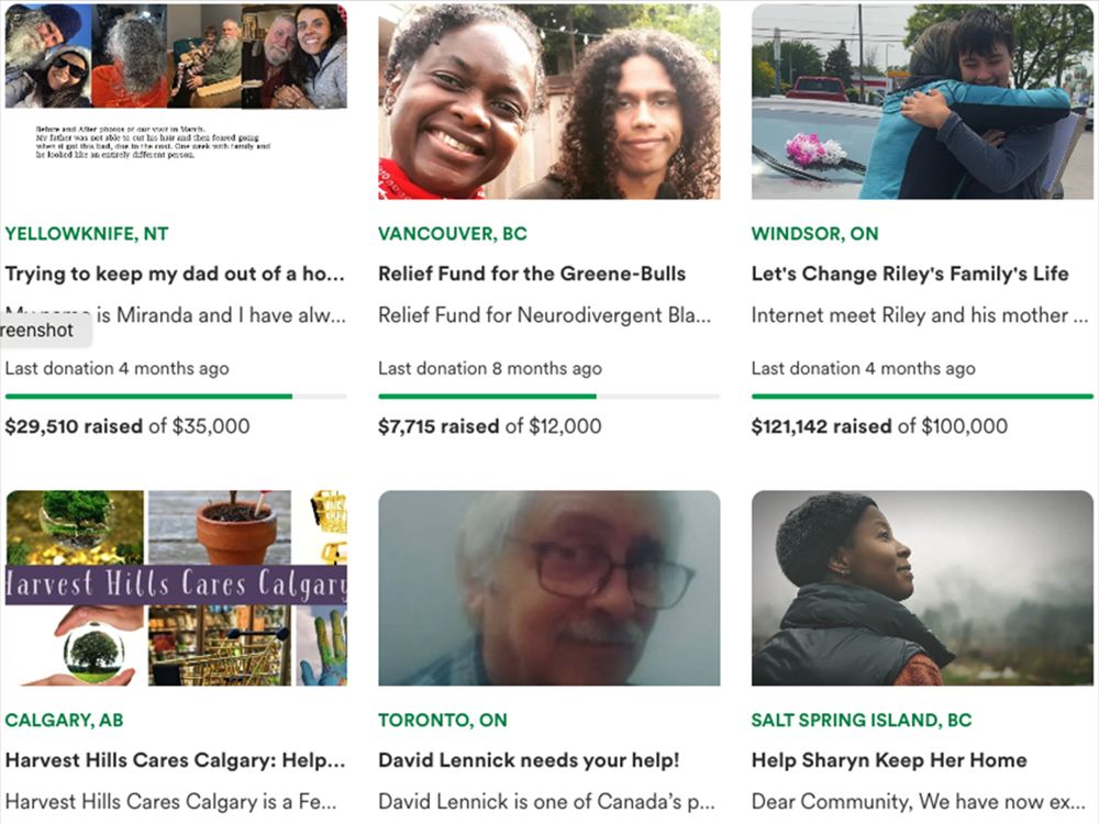 Struggling Canadians fundraising to cover everyday expenses: GoFundMe ...