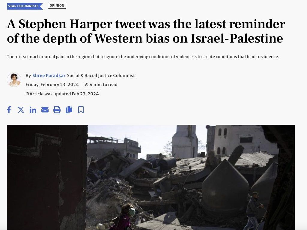 Rahim Mohamed: Toronto Star’s Paradkar goes full Hamas apologist ...