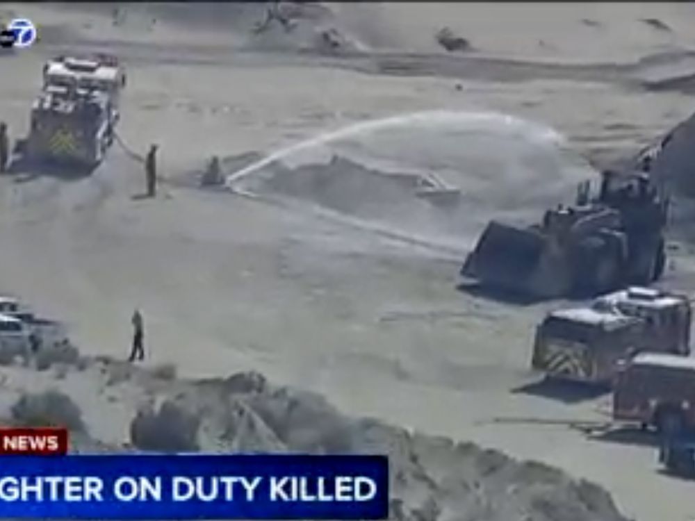 Firefighter killed in explosion while battling front end loader fire in ...