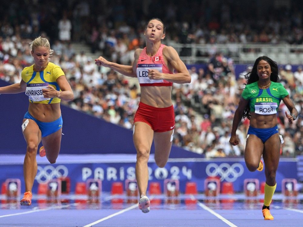 Audrey Leduc lowers national 100m record on purple Olympic track ...