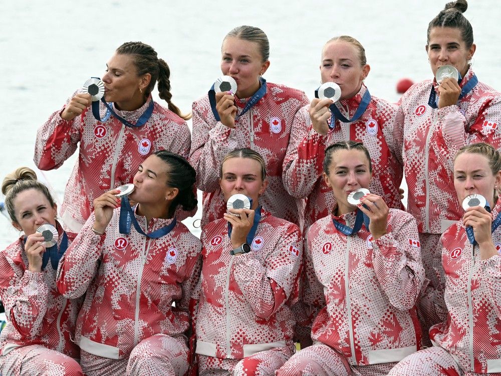 Canadian women's eight rowing team claims Olympic silver | North Bay Nugget