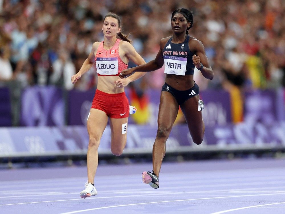 Sprinter Audrey Leduc misses 100-metre final by the blink of an eye ...