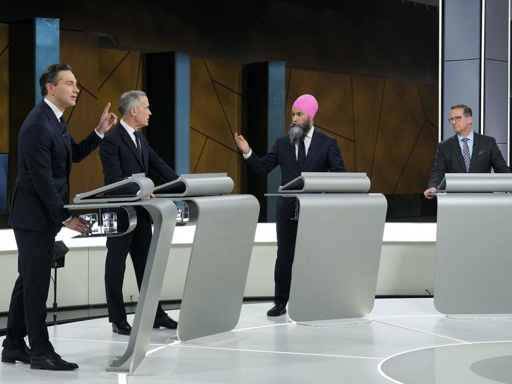 Canada election 2025: Watch video of English federal leaders debate ...