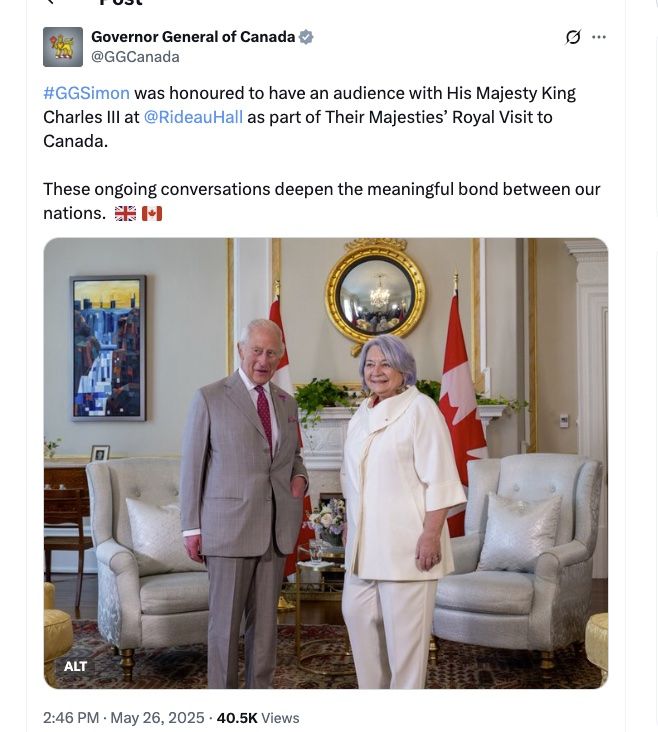 Carson Jerema: The Governor General just undermined the King of Canada ...