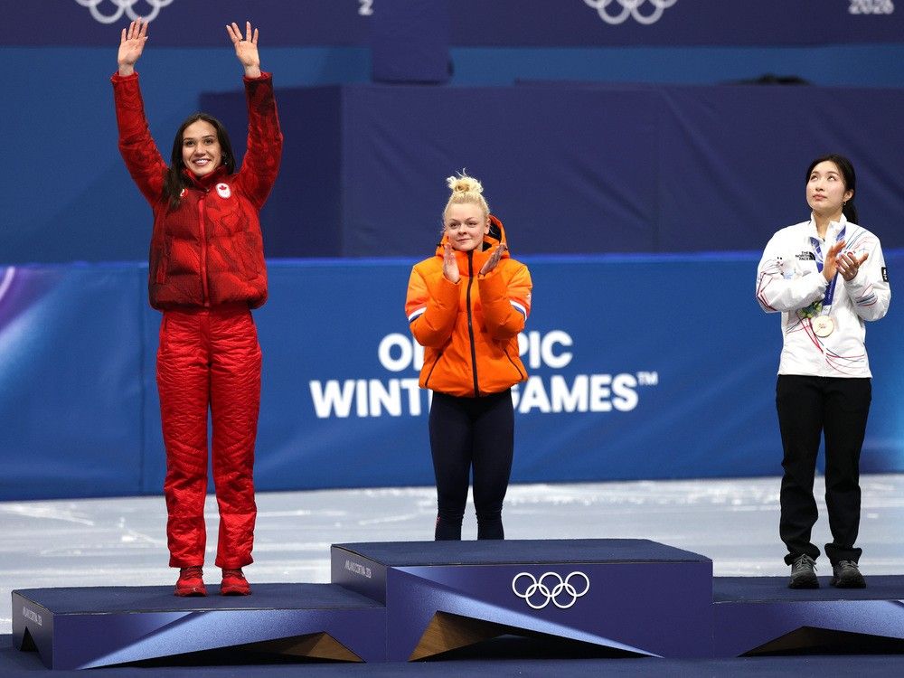 Canadian speedskater Courtney Sarault wins silver at 2026 Olympics ...