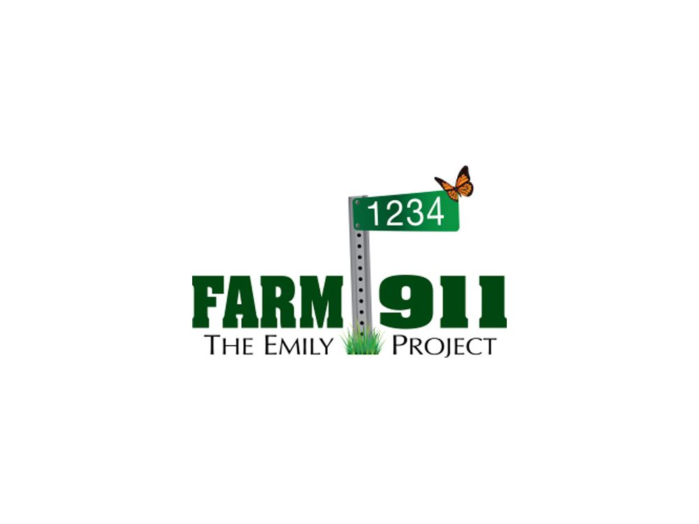 Farmgate: Save a life - pick up a Farm 911 - Emily Project sign ...