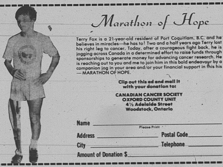 40th anniversary of Terry Fox Run set for Sunday | The Woodstock ...