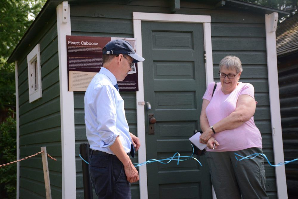 Historic caboose unveiled at Heritage Village | Grande Prairie Daily ...