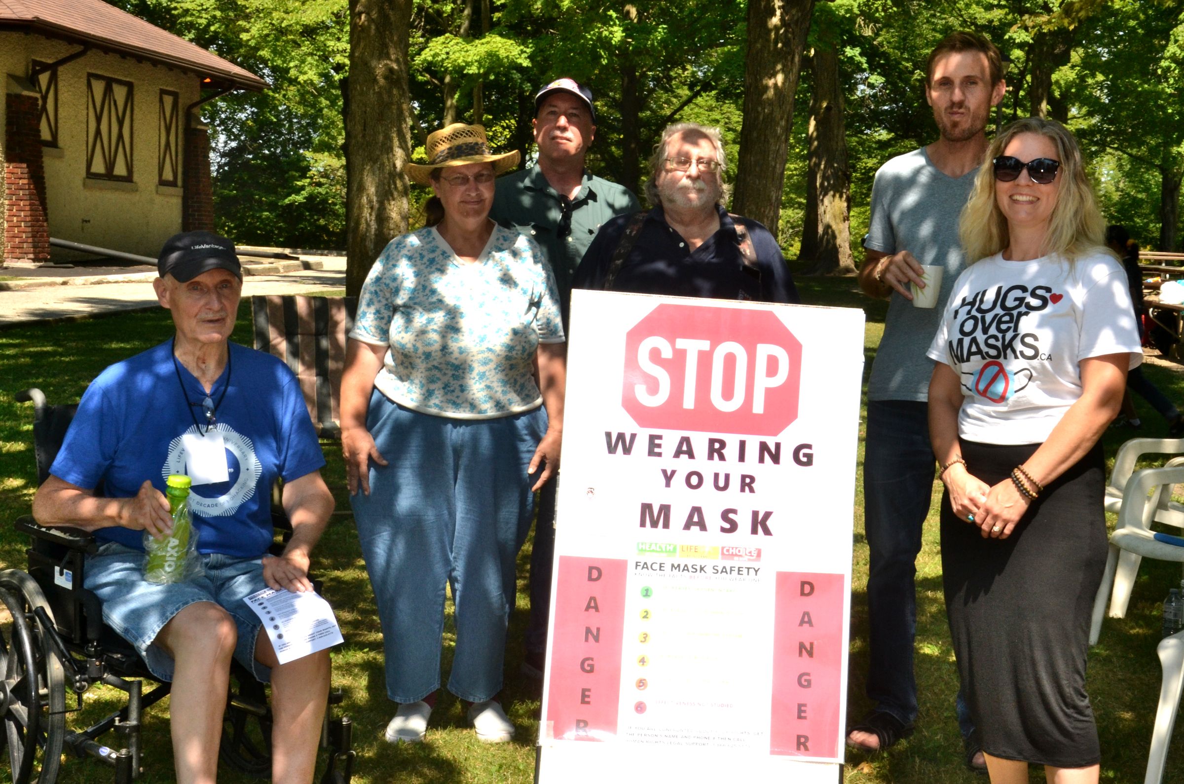 Meagre turnout for Stratford anti-mask rally | The Stratford Beacon Herald