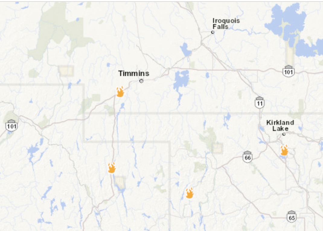 Forest fire burning near Timmins 'being held' | The Daily Press