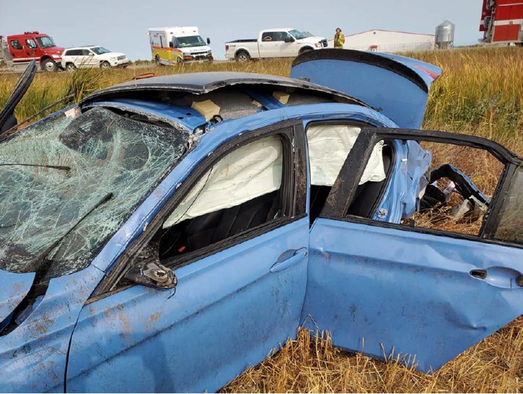 Single vehicle rollover in Treherne with multiple serious injuries ...