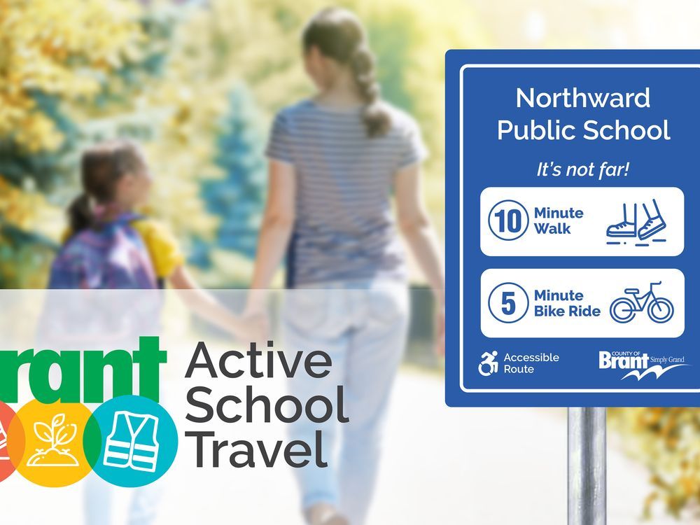 Brant introduces active school travel signs | Brantford Expositor