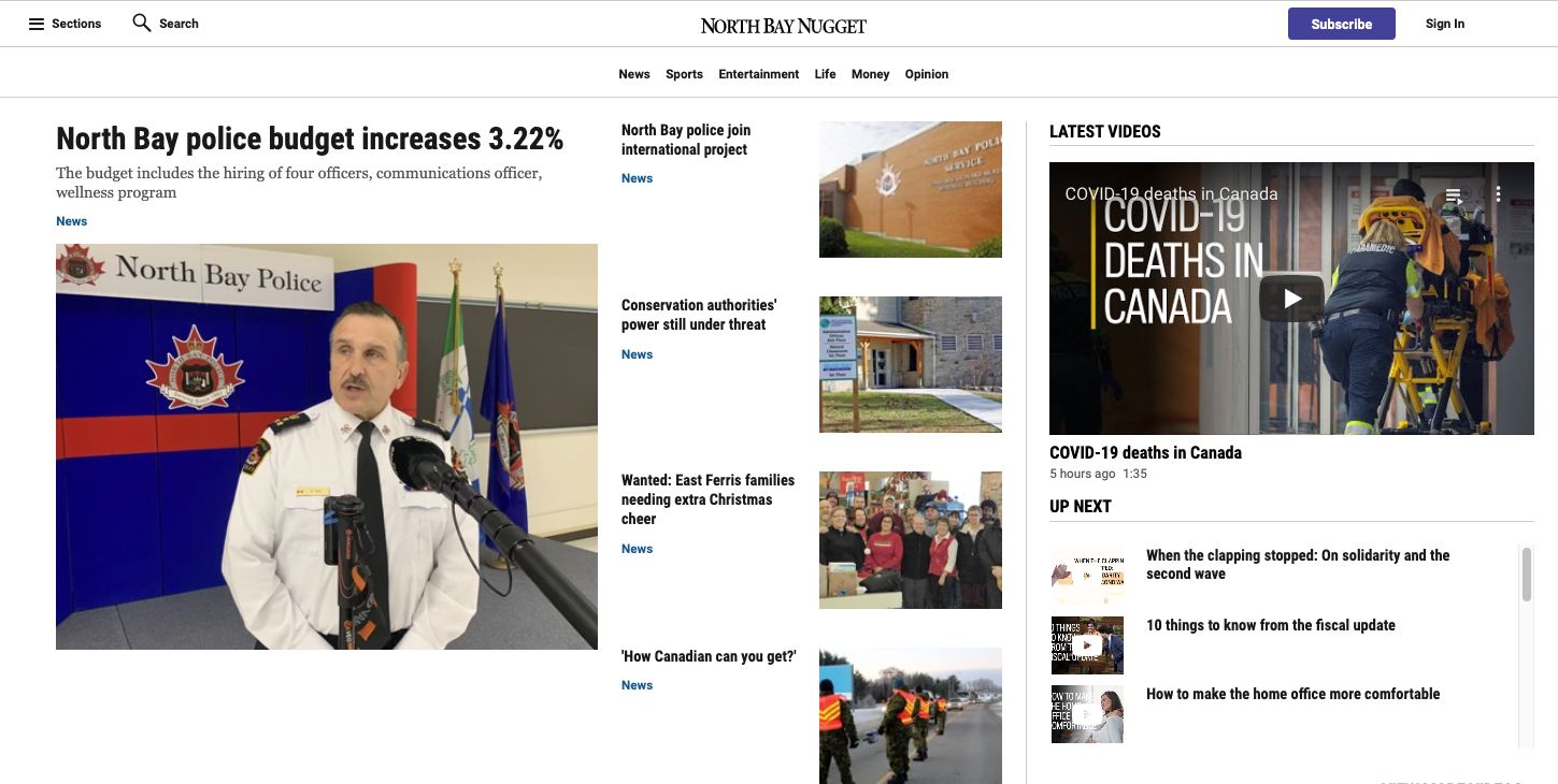 Introducing the new North Bay Nugget website | North Bay Nugget