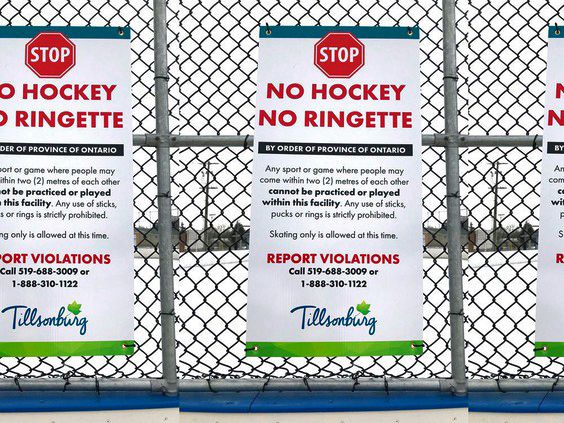 'No sticks, no pucks’ signs go up at Tillsonburg outdoor rink | The ...