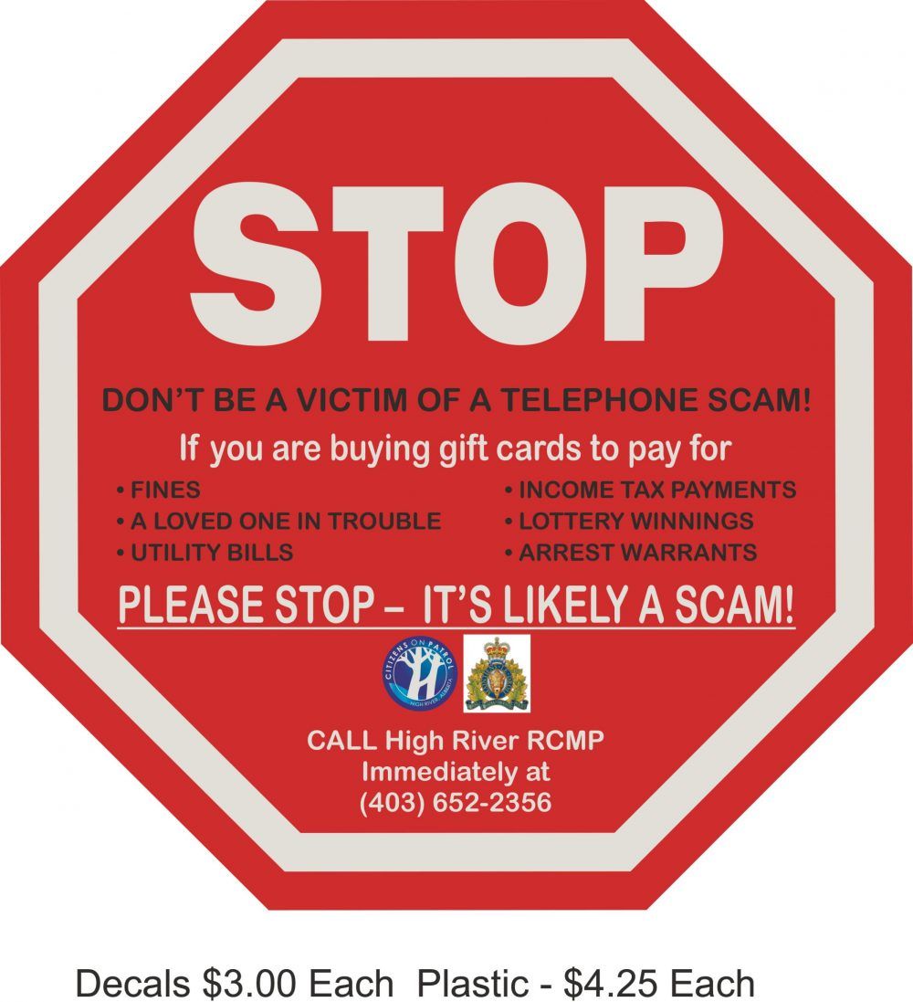 Gift card stop signs | The Graphic Leader