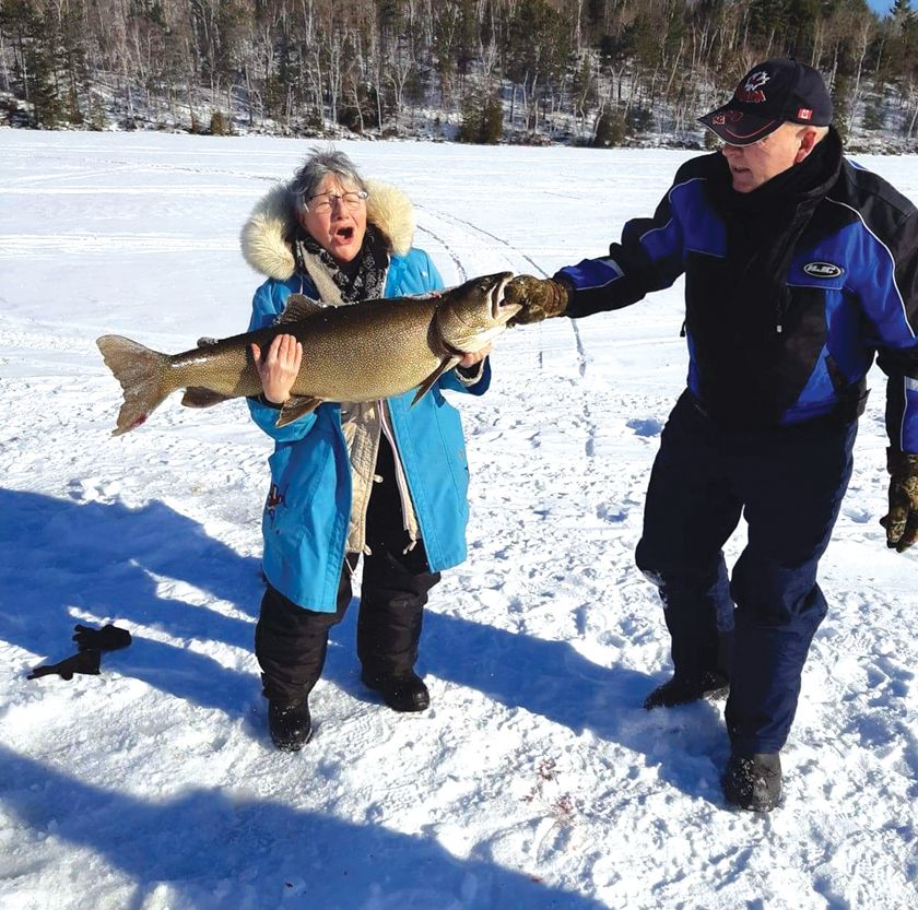 Blind River woman catches lunker laker on Ten Mile Lake | Elliot Lake ...