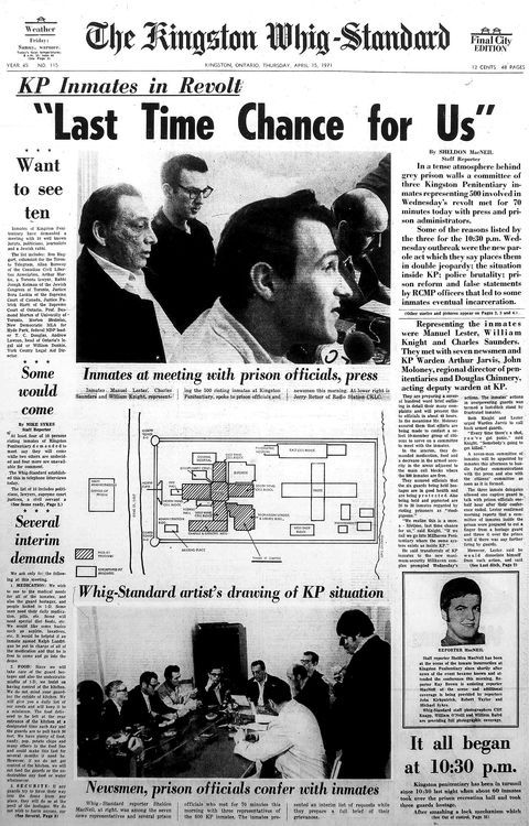 Kingston Penitentiary Riot 50th Anniversary scrapbook | The Kingston ...