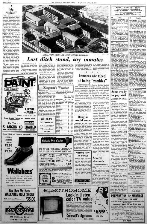 History: As We Saw It — Kingston Penitentiary Riot 50th Anniversary ...