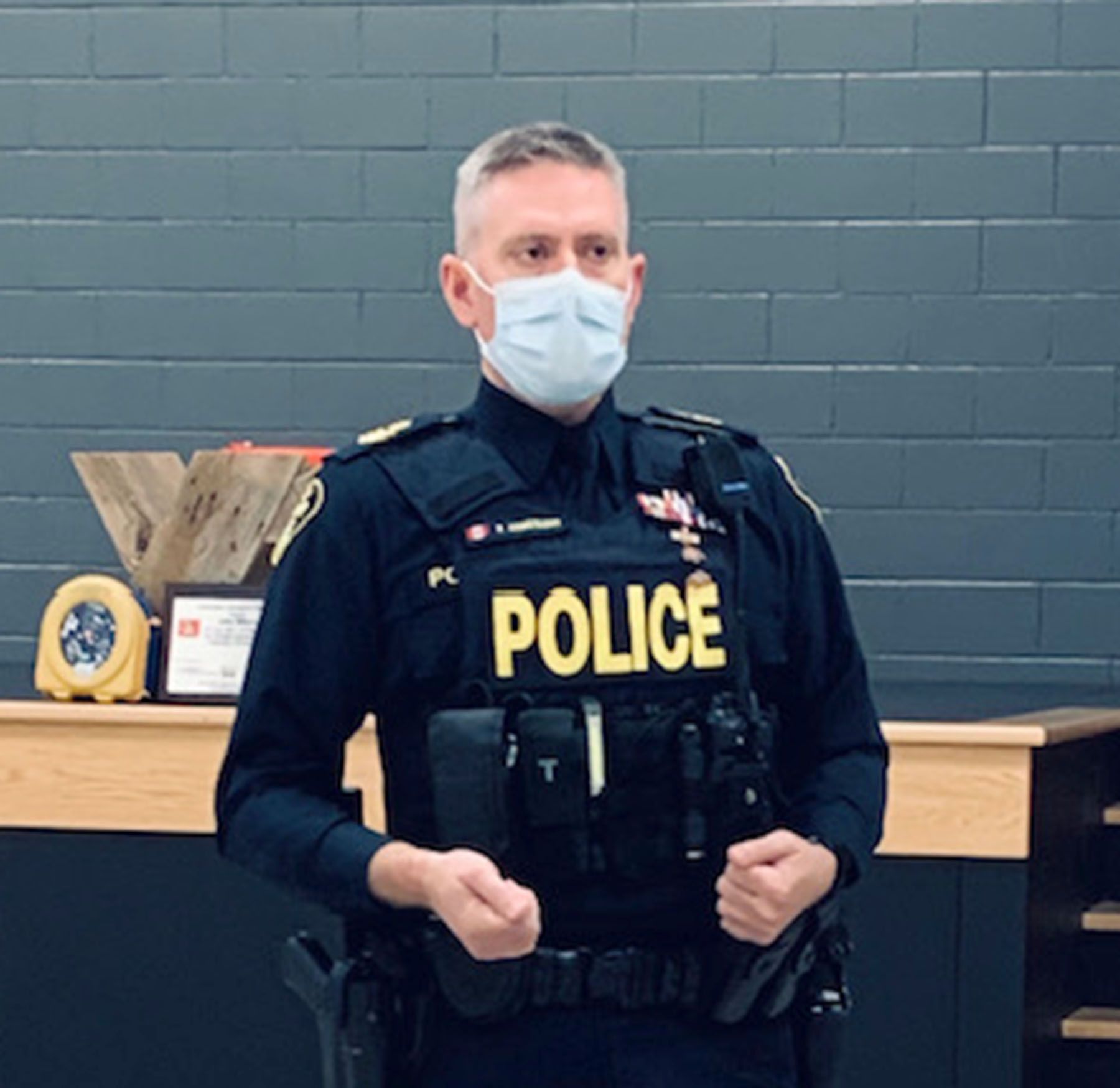 OPP officers walking 100 km to support charity | Mitchell Advocate