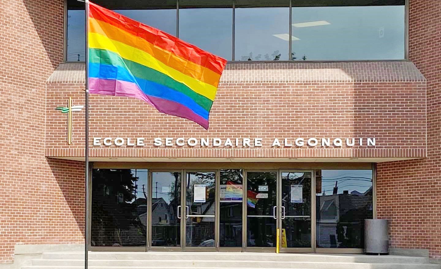 Algonquin school flies Pride flag | North Bay Nugget