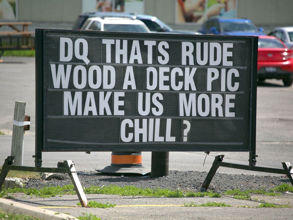 In photos: Funny 'sign wars' come to Cornwall | Cornwall Standard ...