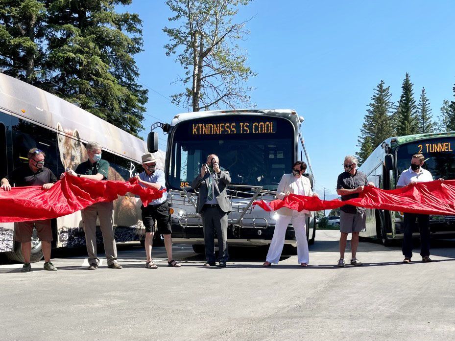 First electric transit buses unveiled in Banff National Park | Bow ...