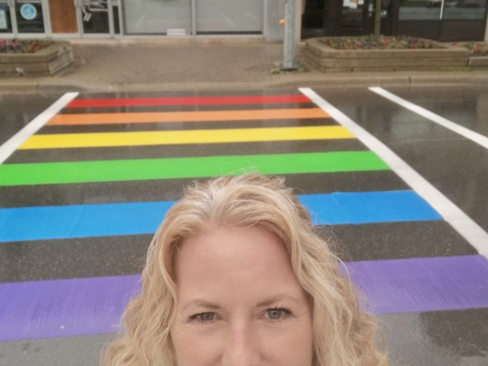 Oxford County group shows its Pride with rainbow crosswalk in downtown ...