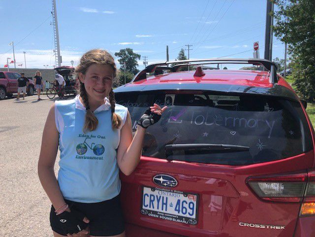 Lurgan Beach teen bikes over 190km for the environment | Kincardine News