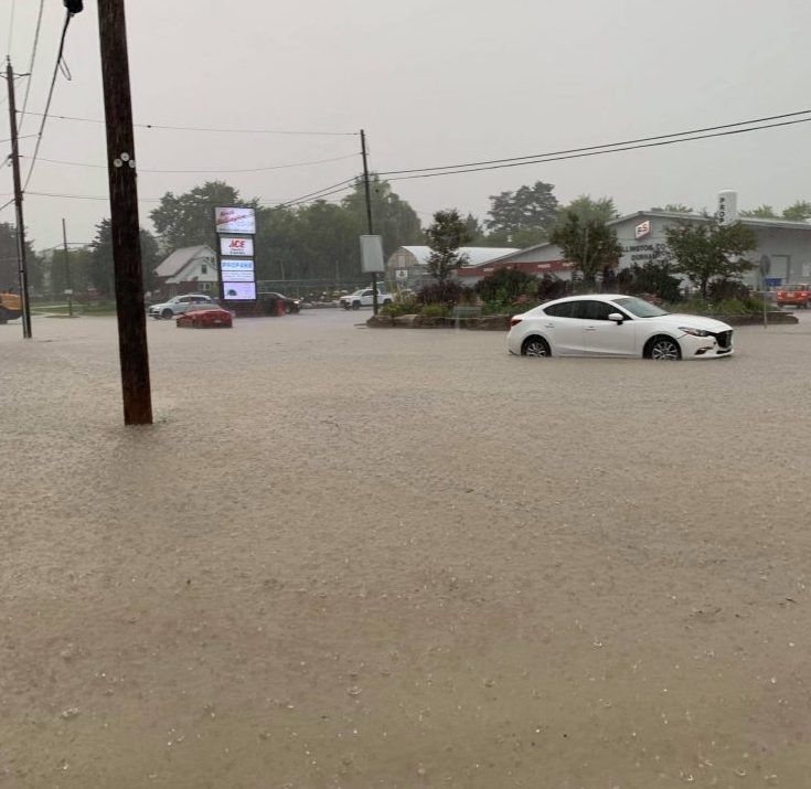 South end of Durham floods from heavy rains Saturday evening | Owen ...