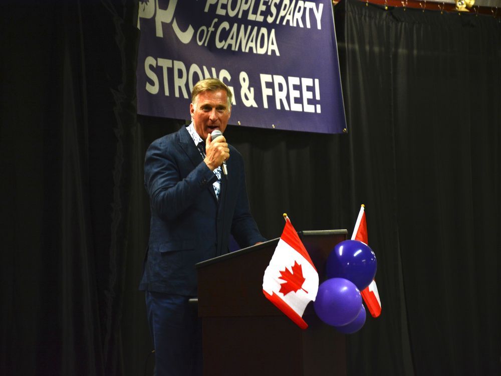 Maxime Bernier joins Banff-Airdrie PPC candidate Nadine Wellwood for ...