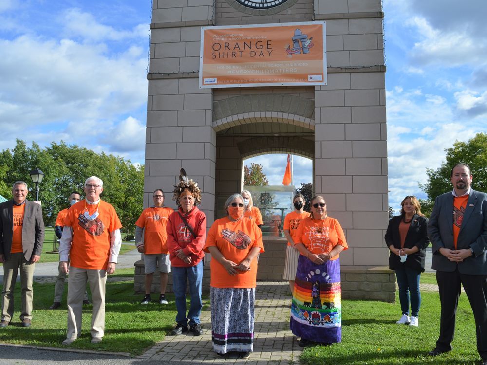 Cornwall raises flag, banner for Orange Shirt Day | Cornwall Standard ...