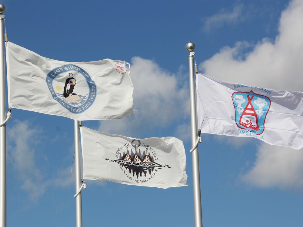 Sarnia's First Nations flag plaza officially opens | The Sarnia Observer