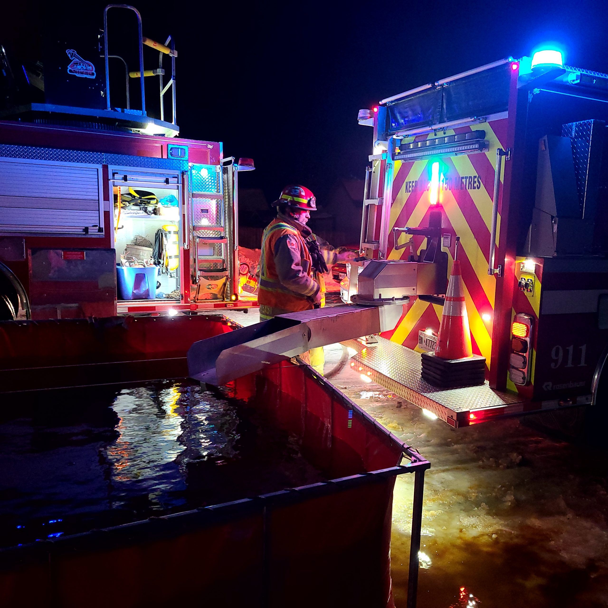 Structure fire at Perth East auto wrecker billows heavy, black smoke ...