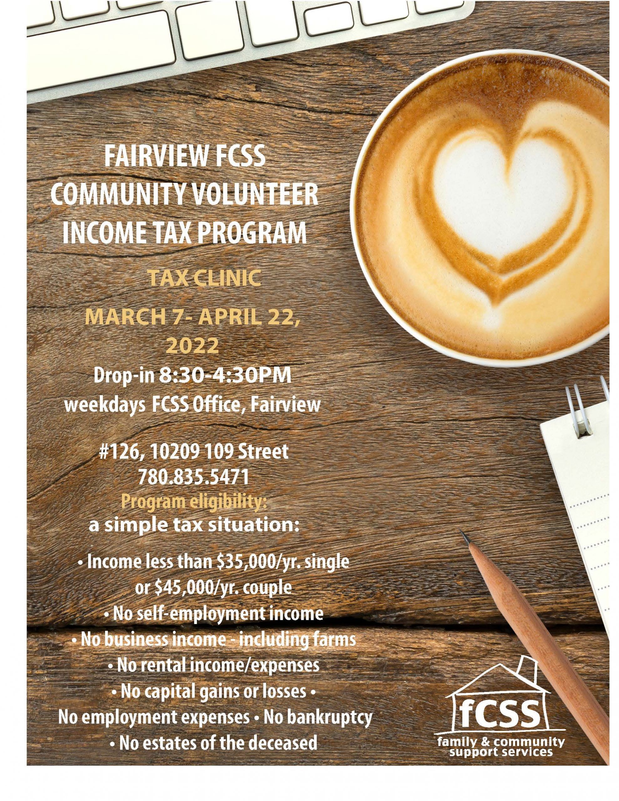 Fairview FCSS offering Community Volunteer Income Tax Program ...