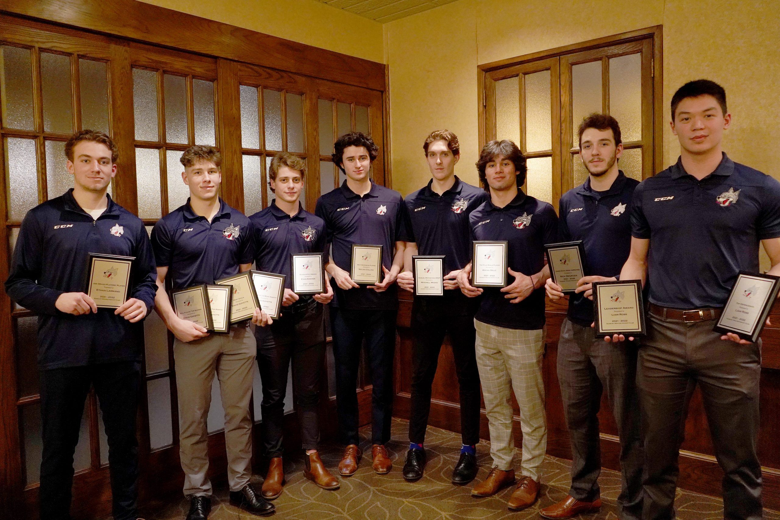 Weeks, Ross, Goyette headline Wolves' year-end award winners | Sudbury Star