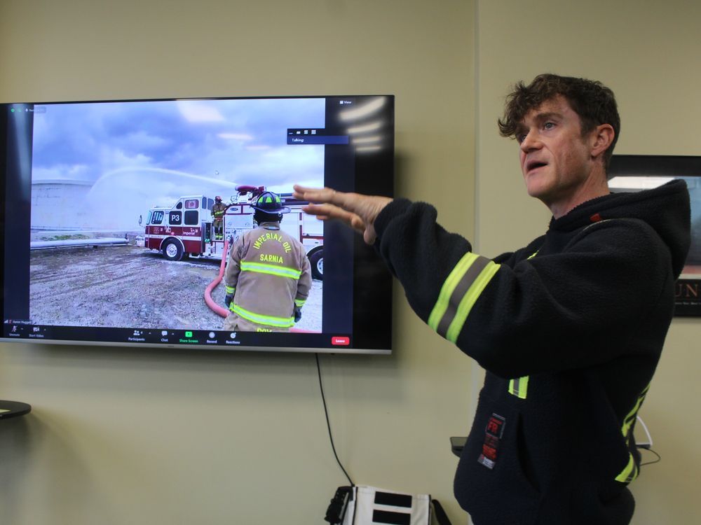 Camera-equipped drone tested during Sarnia emergency simulation | The ...