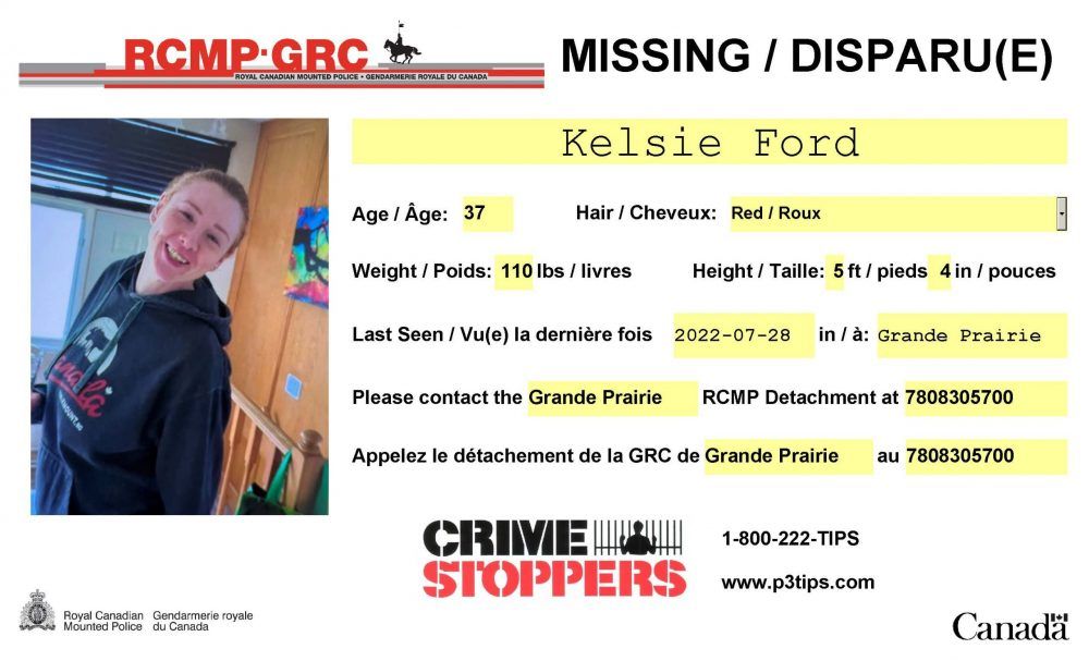 Missing woman may be travelling in a white Nissan Kicks | Grande ...