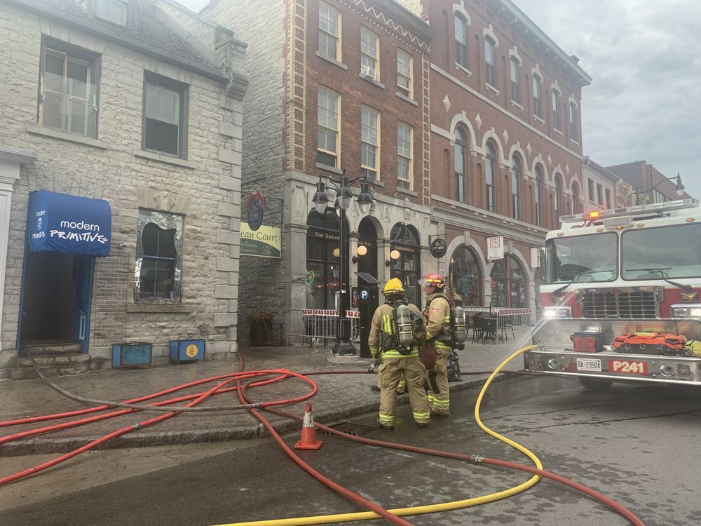 Kingston Fire and Rescue respond to downtown fire | The Kingston Whig ...