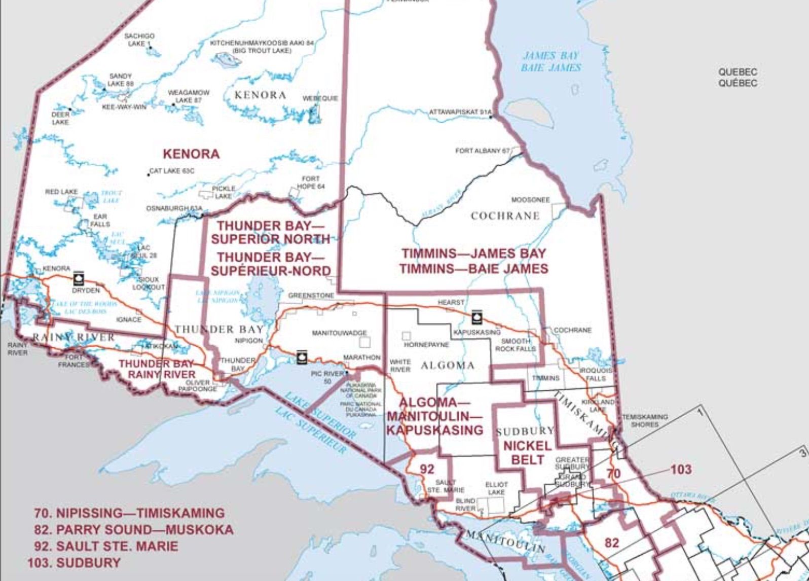 Northern leaders oppose federal riding revamp | Sudbury Star