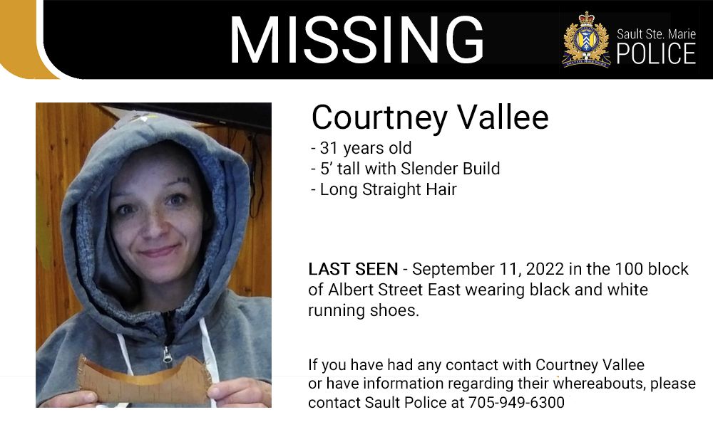 Courtney Vallee is missing | Sault Star
