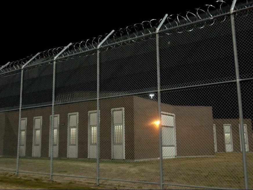 Outdoor space at London jail being divided into 'cages' with little ...
