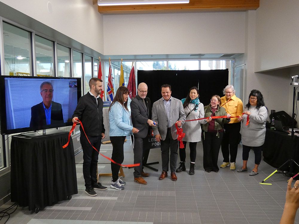 Ribbon cut at Canfor Leisure Pool, grand opening to take place Nov. 13 ...