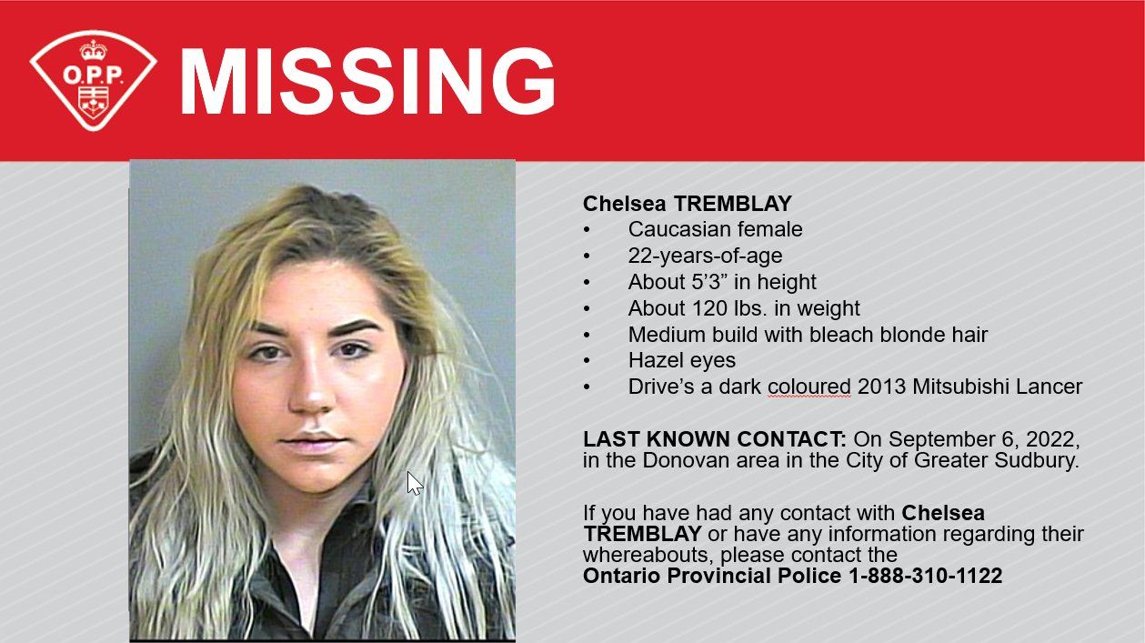 Woman last seen in Sudbury on Sept. 6 | Sudbury Star