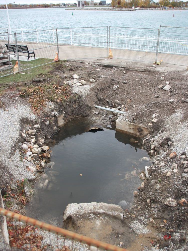 Flag plaza sinkhole repairs expected soon | The Sarnia Observer