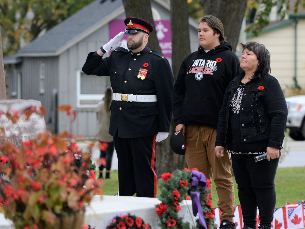 Remembrance ceremony honours Indigenous soldiers | Simcoe Reformer